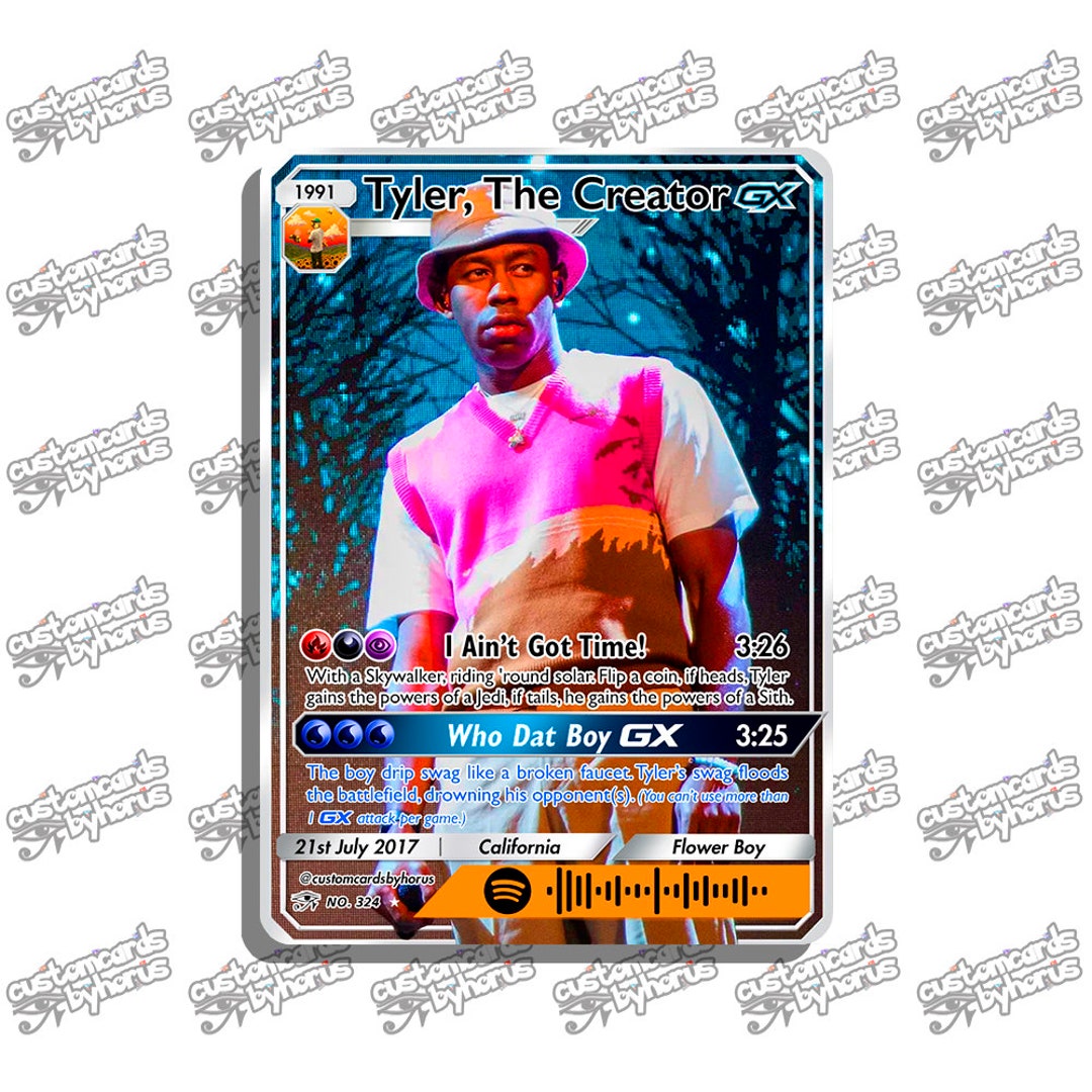 Tyler the Creator Flower Boy Holographic Pokémon Trading Card - Etsy