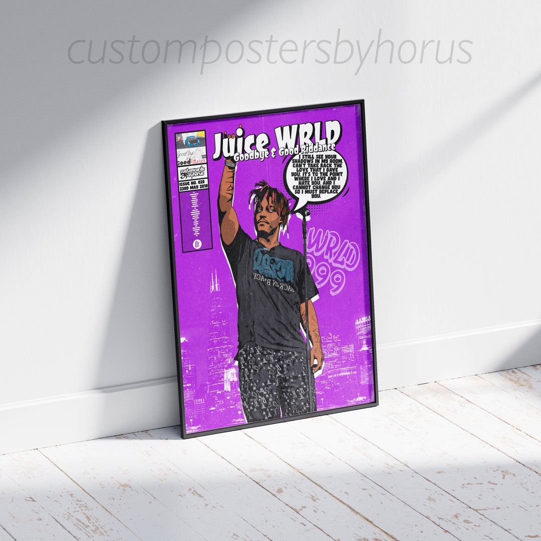 Juice WRLD Comic Book Style A4 Poster - Etsy Australia