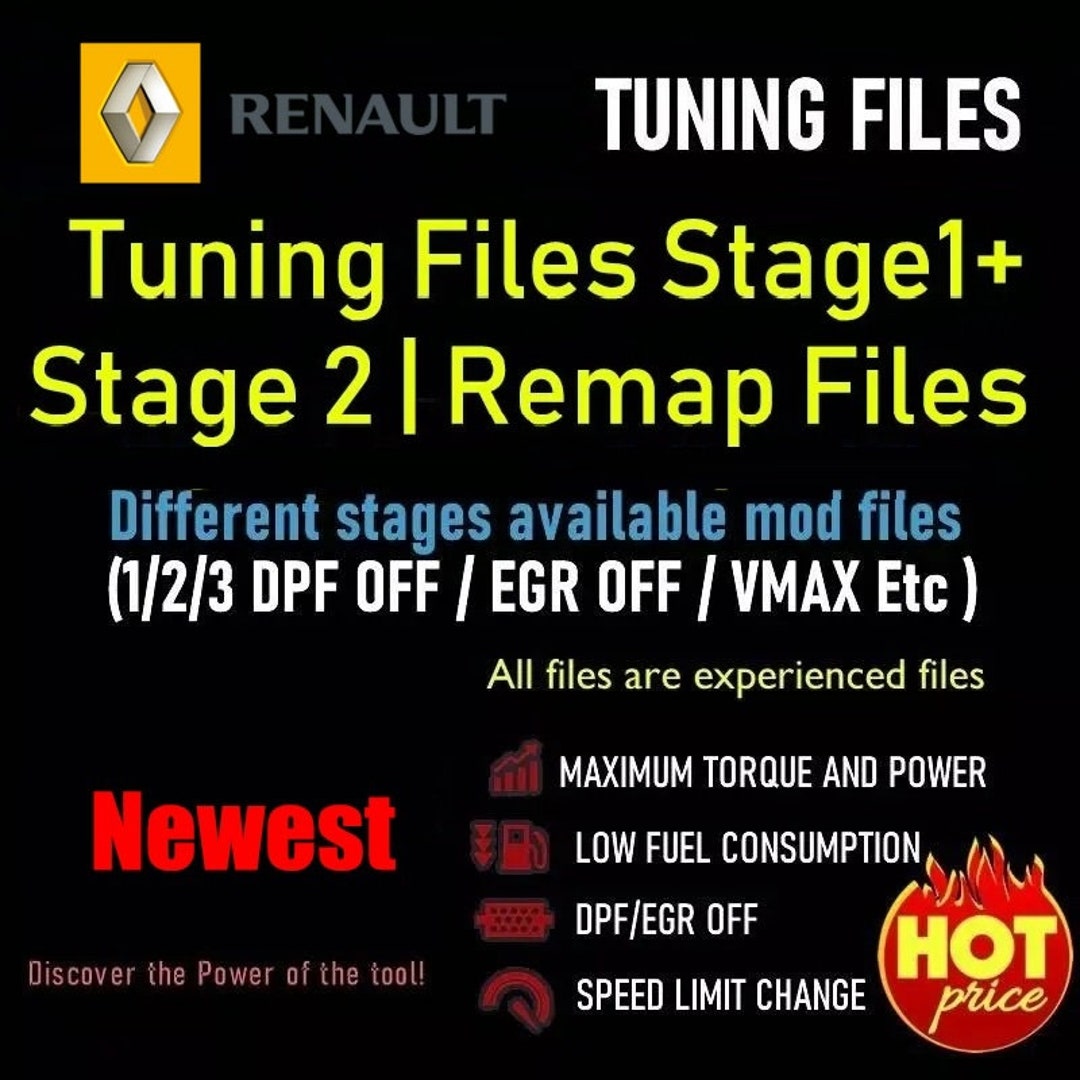 Renault Ecu Remap Chip Tuning Files Collection for Kess V2 Ktag ...