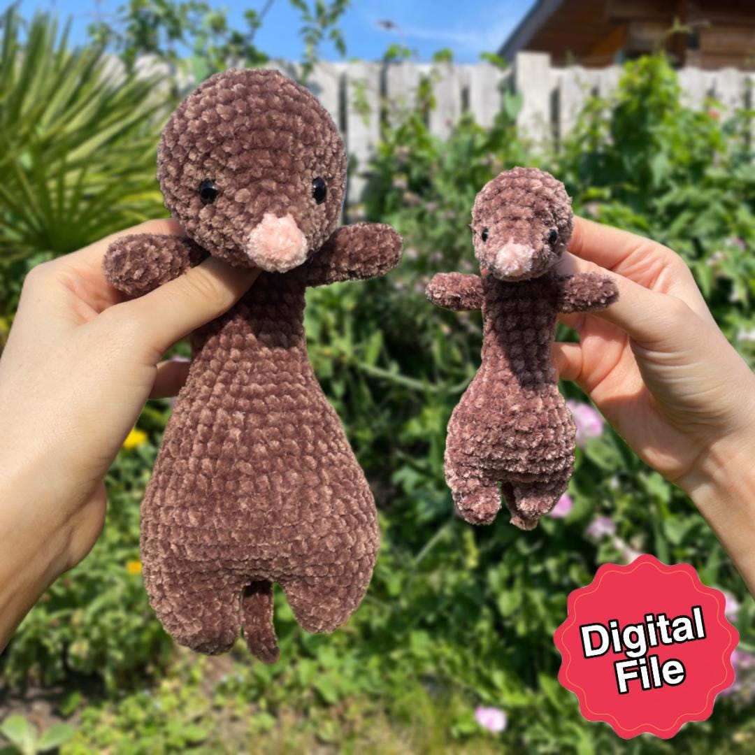 Big and Mini Floppy Mole Crochet Pattern Bundle in English - Etsy
