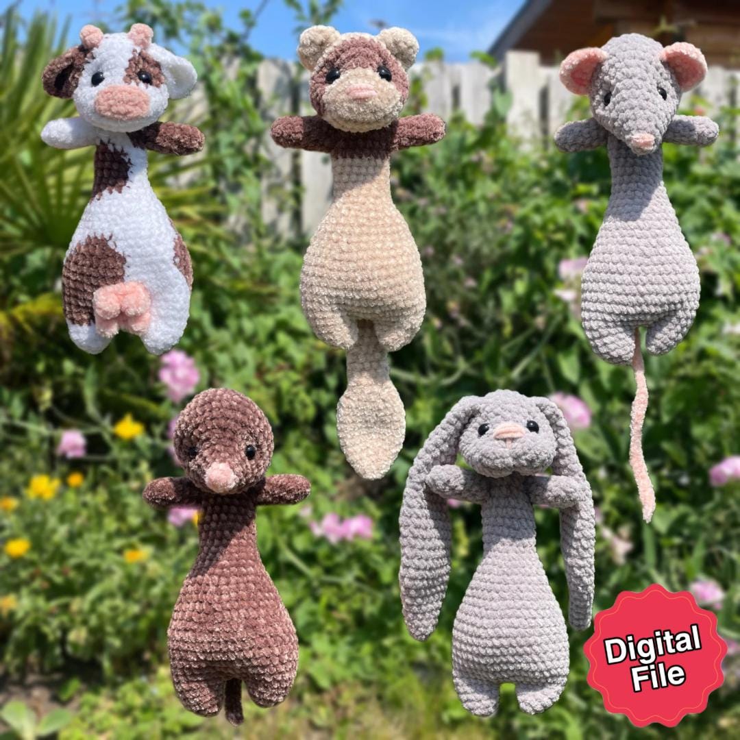 Big Floppy Animals - Crochet Pattern Bundle in English - Etsy
