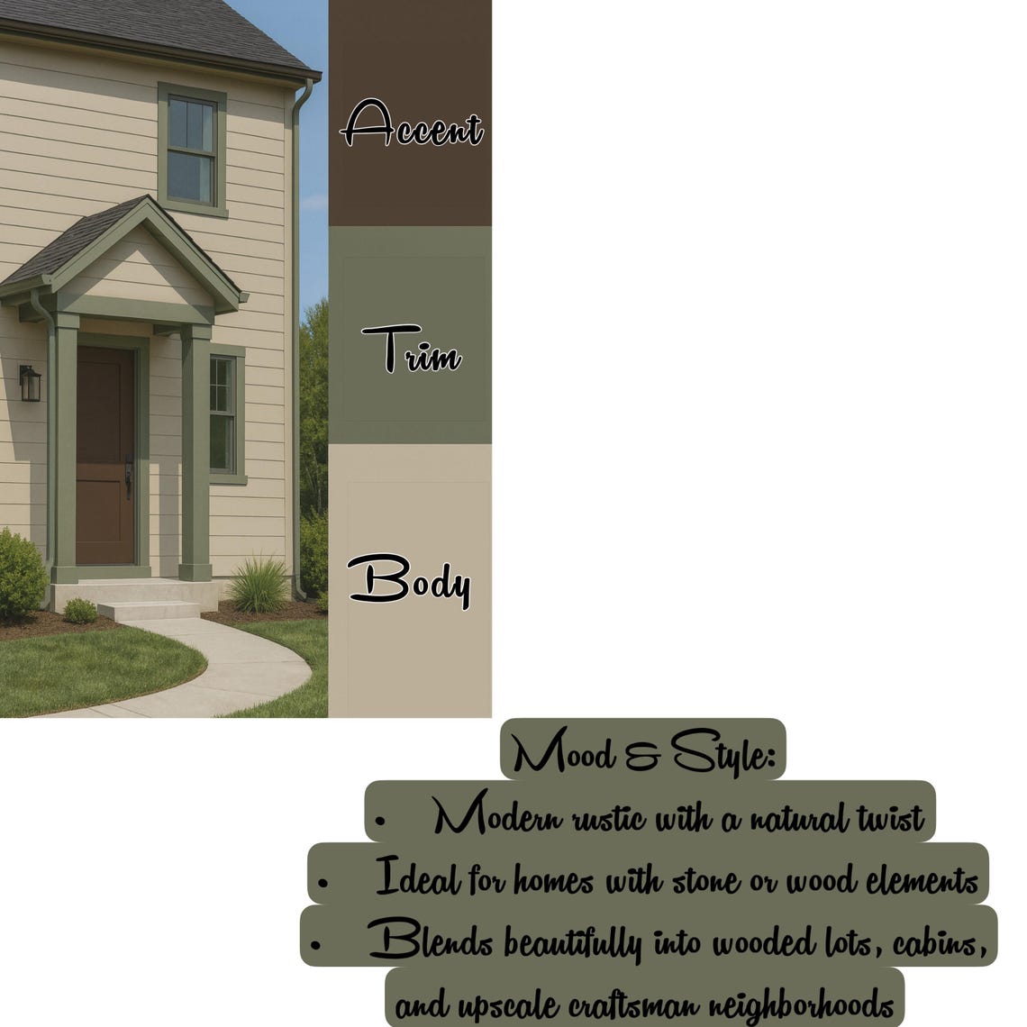 Modern Earthscape House Color Palette: Sherwin-williams Exterior Scheme ...