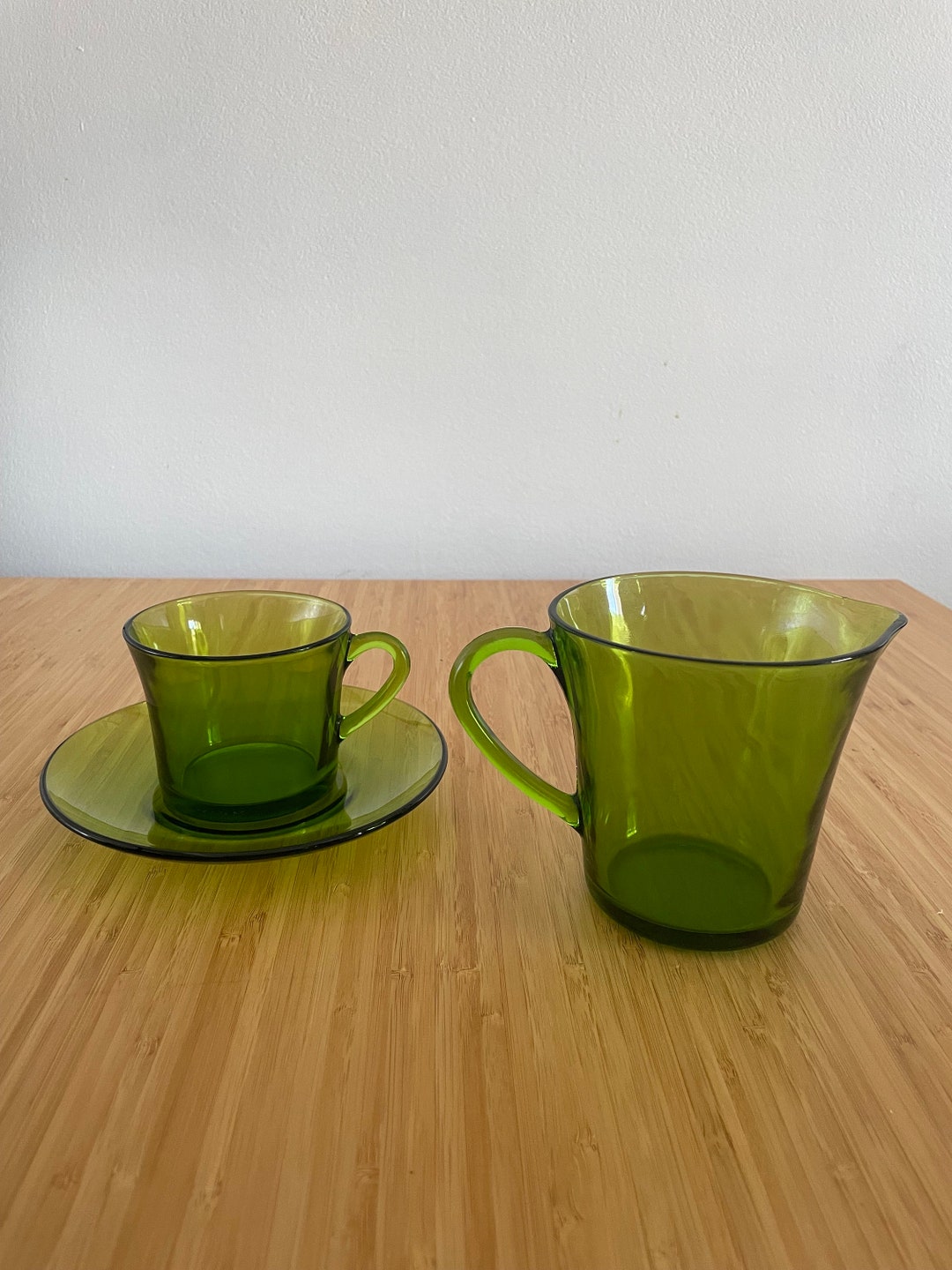Vintage Duralex France Tea/coffee Set -6cup + 1 Jar - Etsy