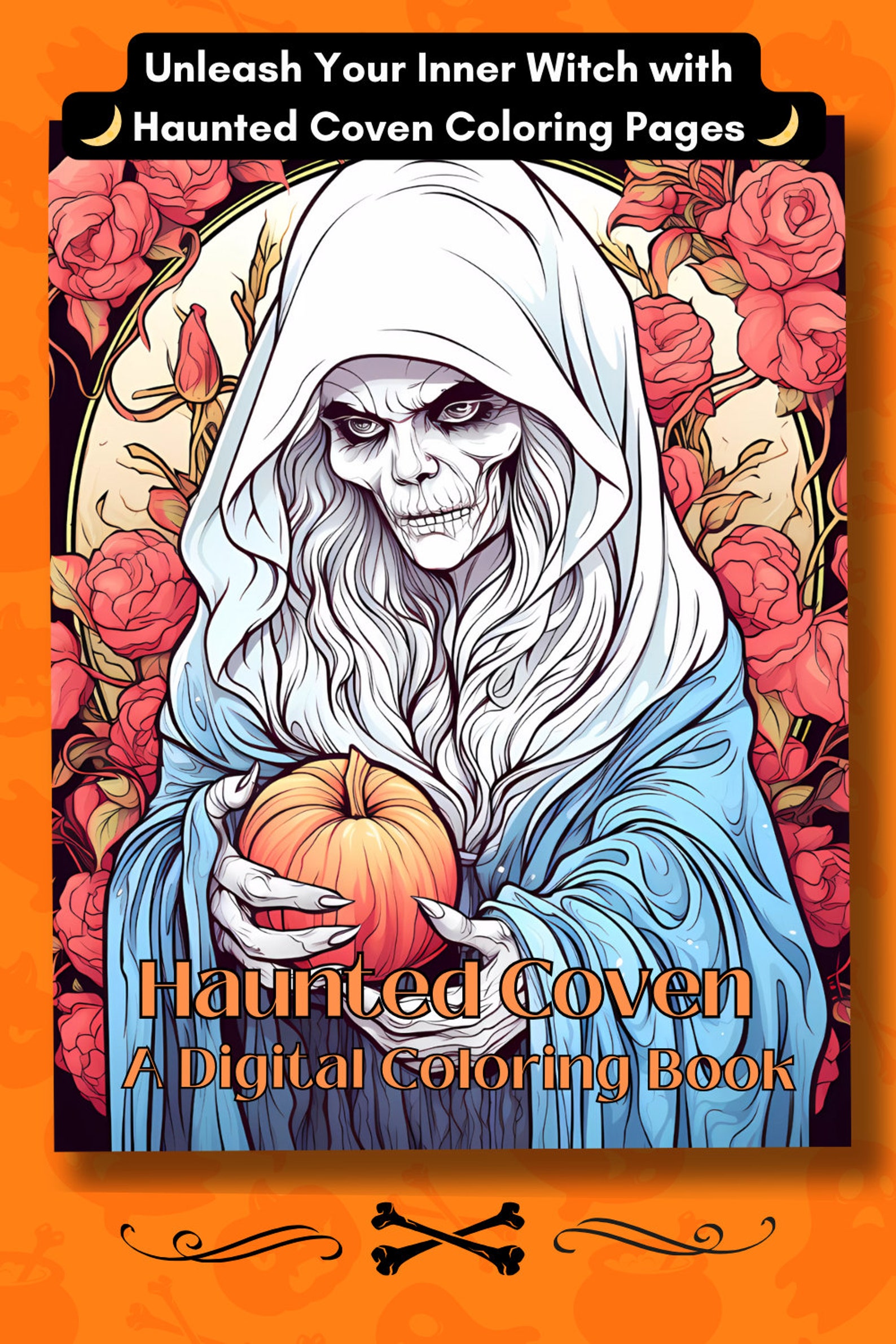 15 Witch Coloring Pages, Haunted Coven Printable Coloring Pages for ...