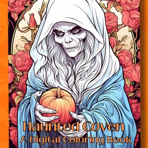 15 Witch Coloring Pages, Haunted Coven Printable Coloring Pages for ...