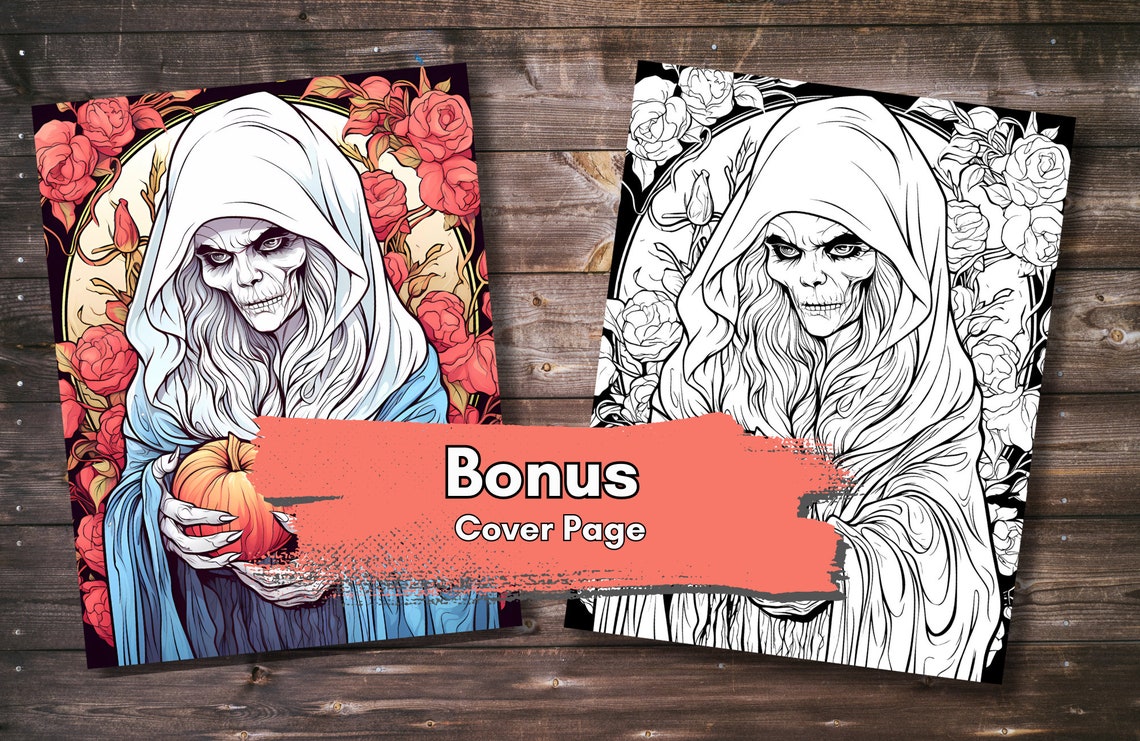 15 Witch Coloring Pages, Haunted Coven Printable Coloring Pages for ...