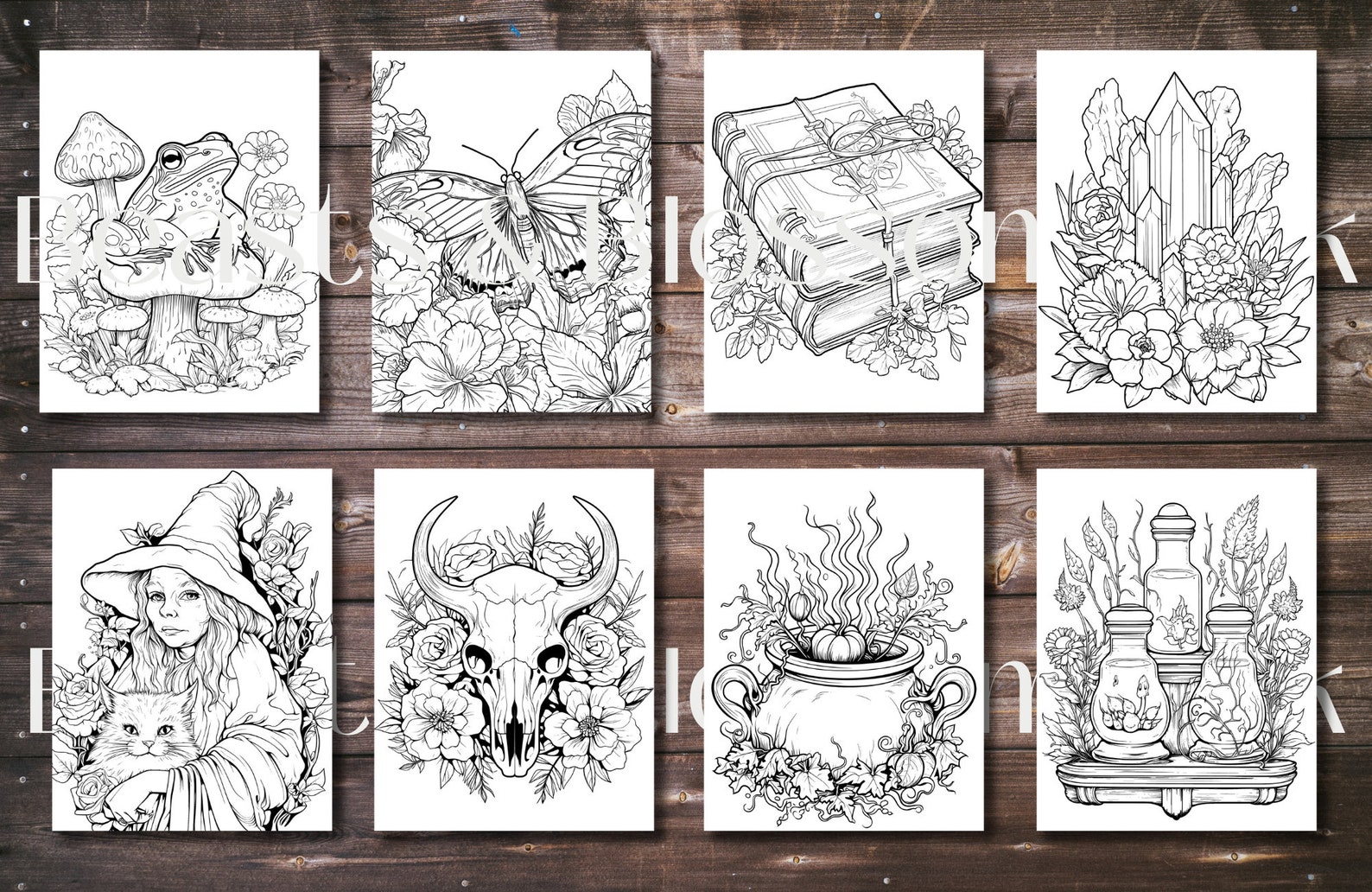 15 Witch Coloring Pages, Haunted Coven Printable Coloring Pages for ...