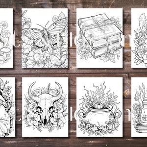 15 Witch Coloring Pages, Haunted Coven Printable Coloring Pages for ...