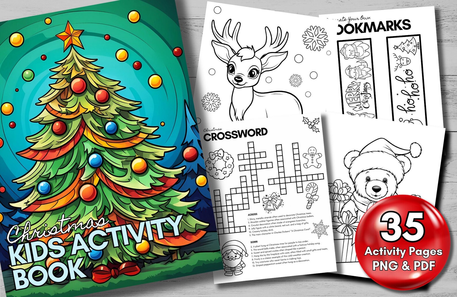 35 Christmas Activities for Kids, Printable Christmas Coloring and ...