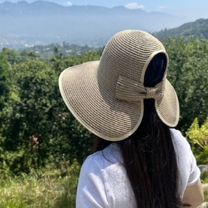 Washable and Packable This Stylish Sun Hat With a Split Back, Fashion ...