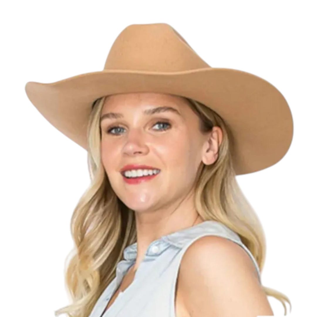 Australian Wool Cowboy Hat: Classic Cattleman Rancher - Etsy
