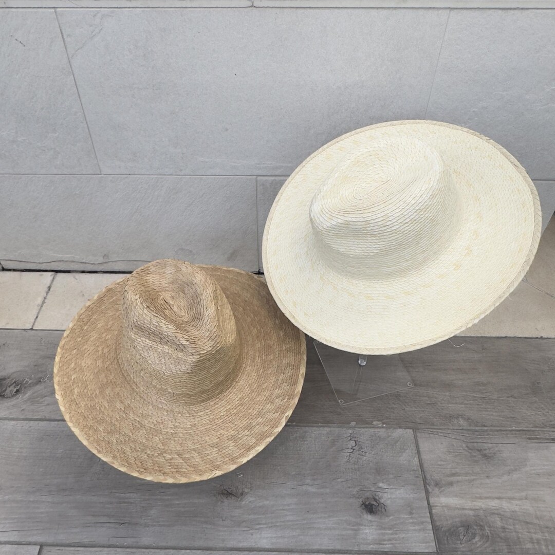 Handmade Palm Leaf Panama Hat: UPF 50+ Wide Brim Straw Sun Hat - Etsy