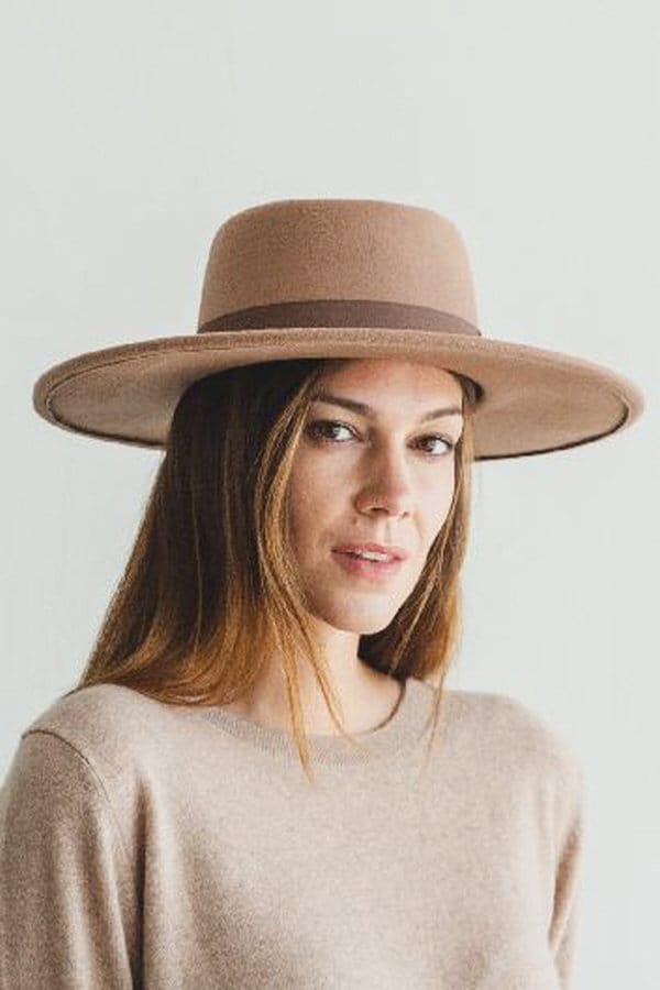 Vegan Felt Panama Hat: Wide Brim, Leather-look Band, Adjustable 57cm - Etsy