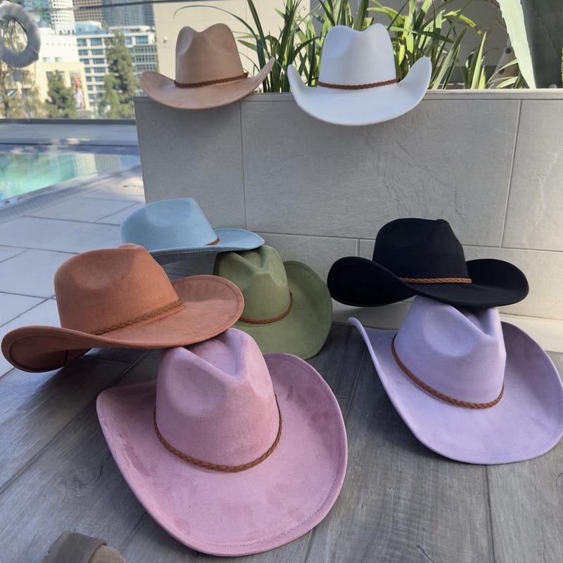 Cowboy Hat Woman Pink - Etsy
