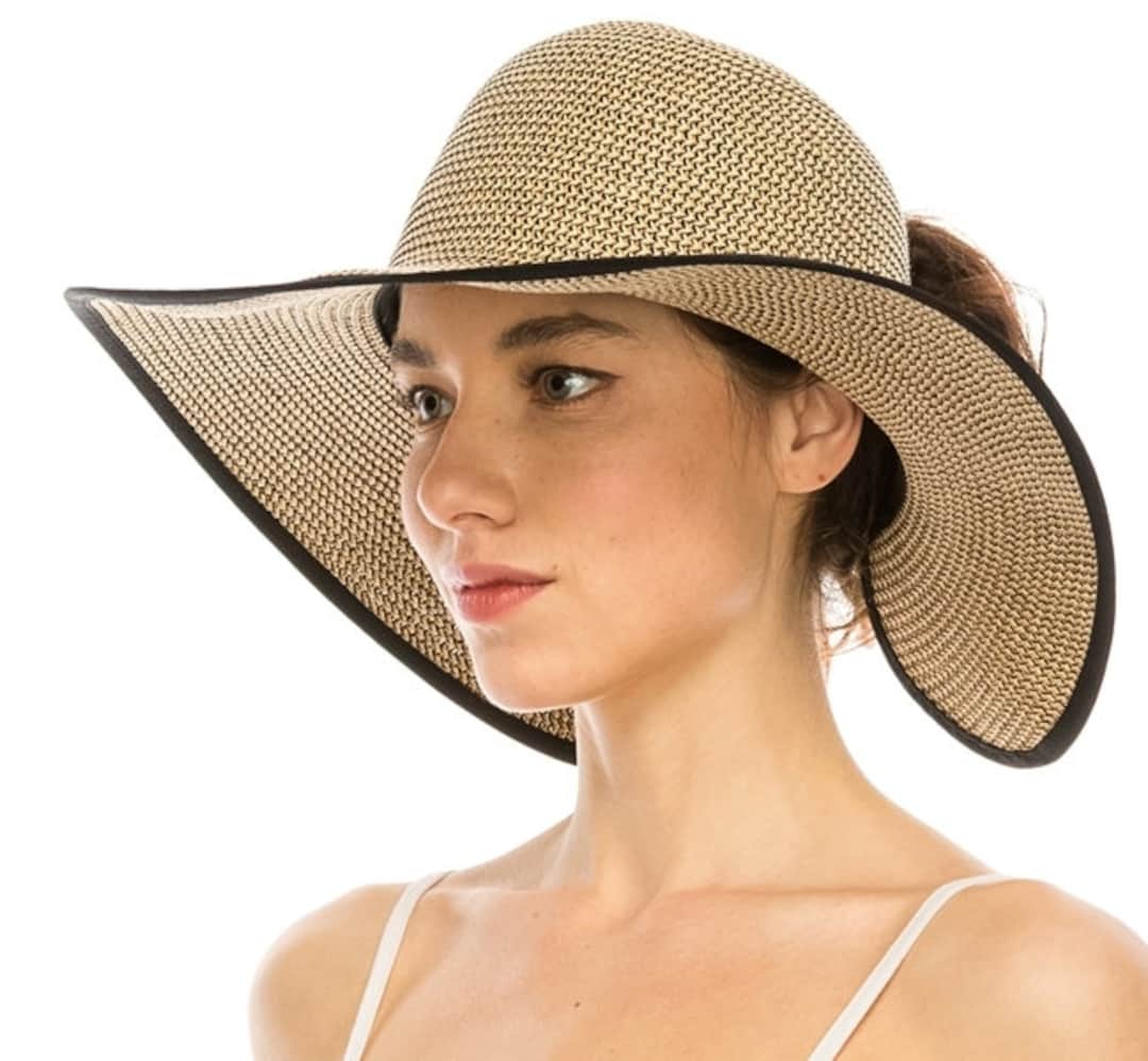 Washable and Packable This Stylish Sun Hat With a Split Back, Fashion ...