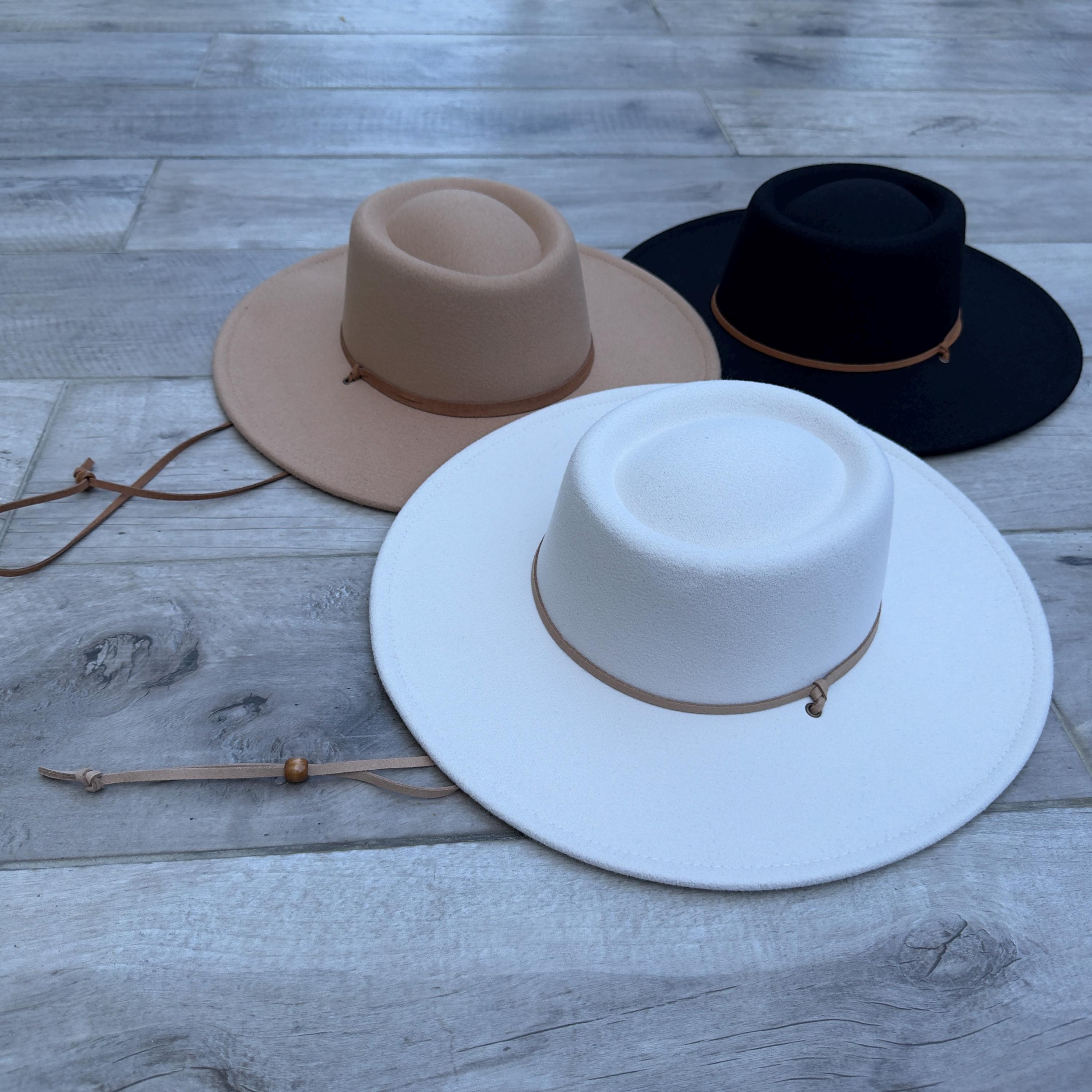 Wool Bolero Rancher Hat: Wide Brim Western Style With Chin Cord - Etsy