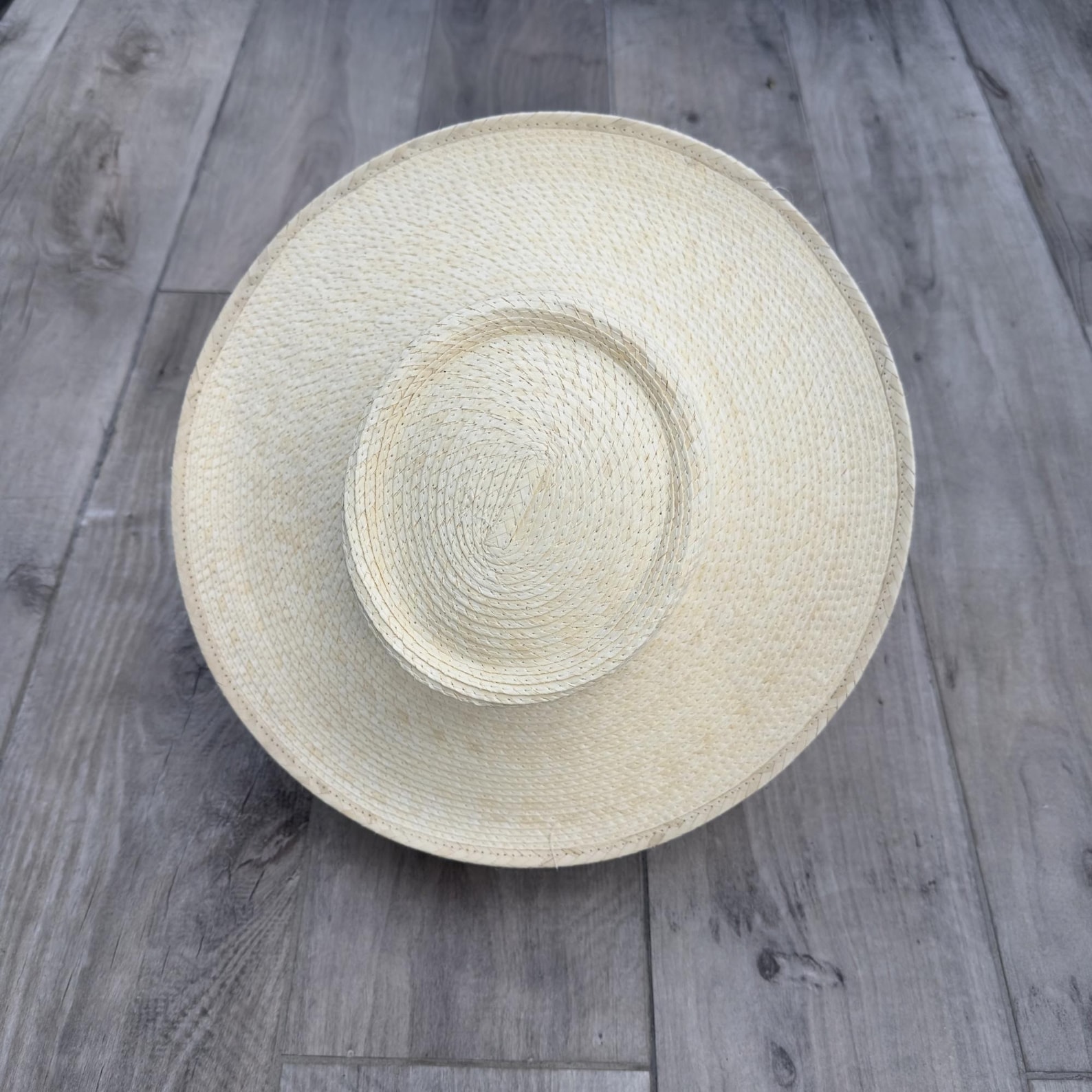Handmade Palm Leaf Panama Hat: UPF 50+ Flat Brim Summer Headwear - Etsy