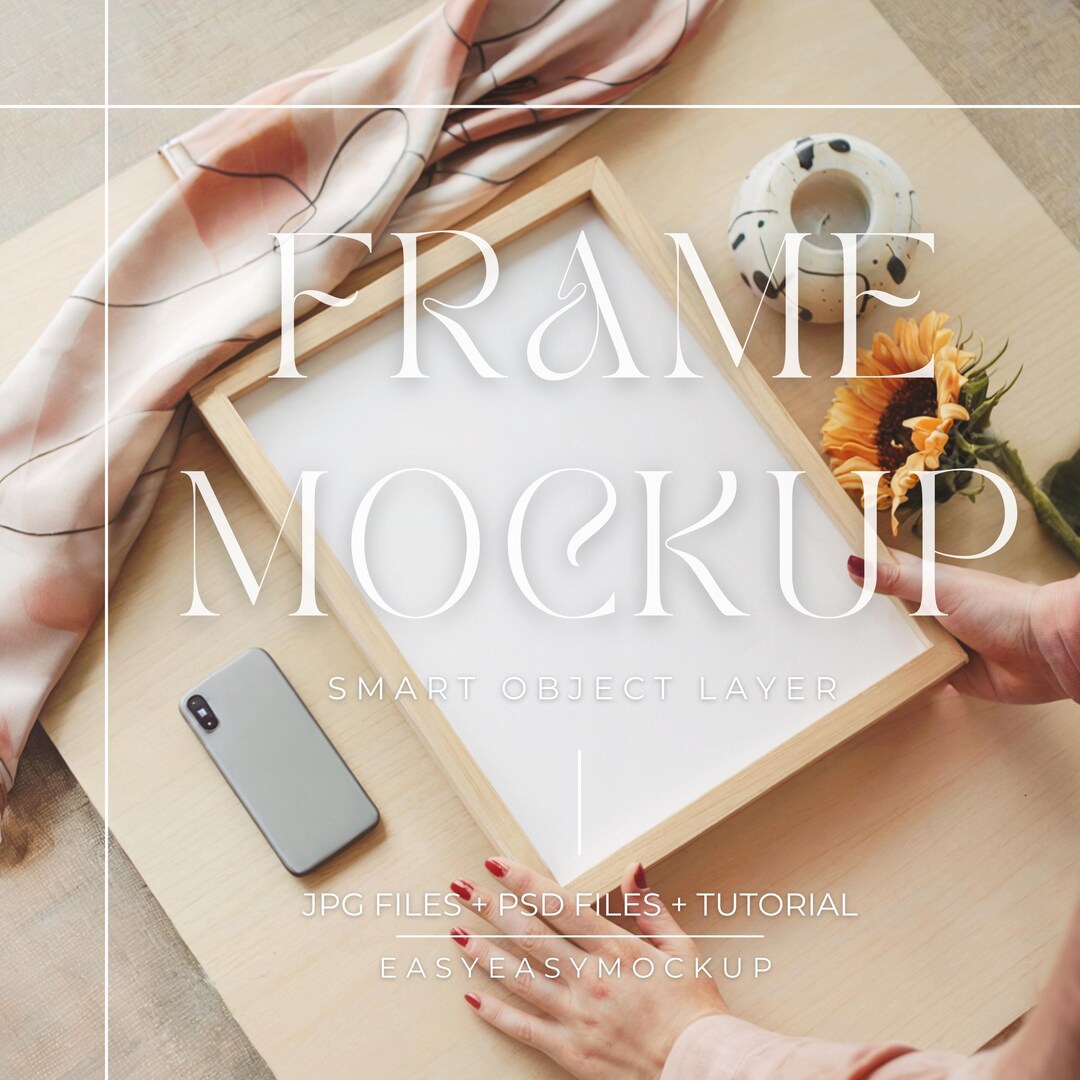 Frame Mockup With Person, Woman Holding Frame Mockup, Psd Frame Mockup ...