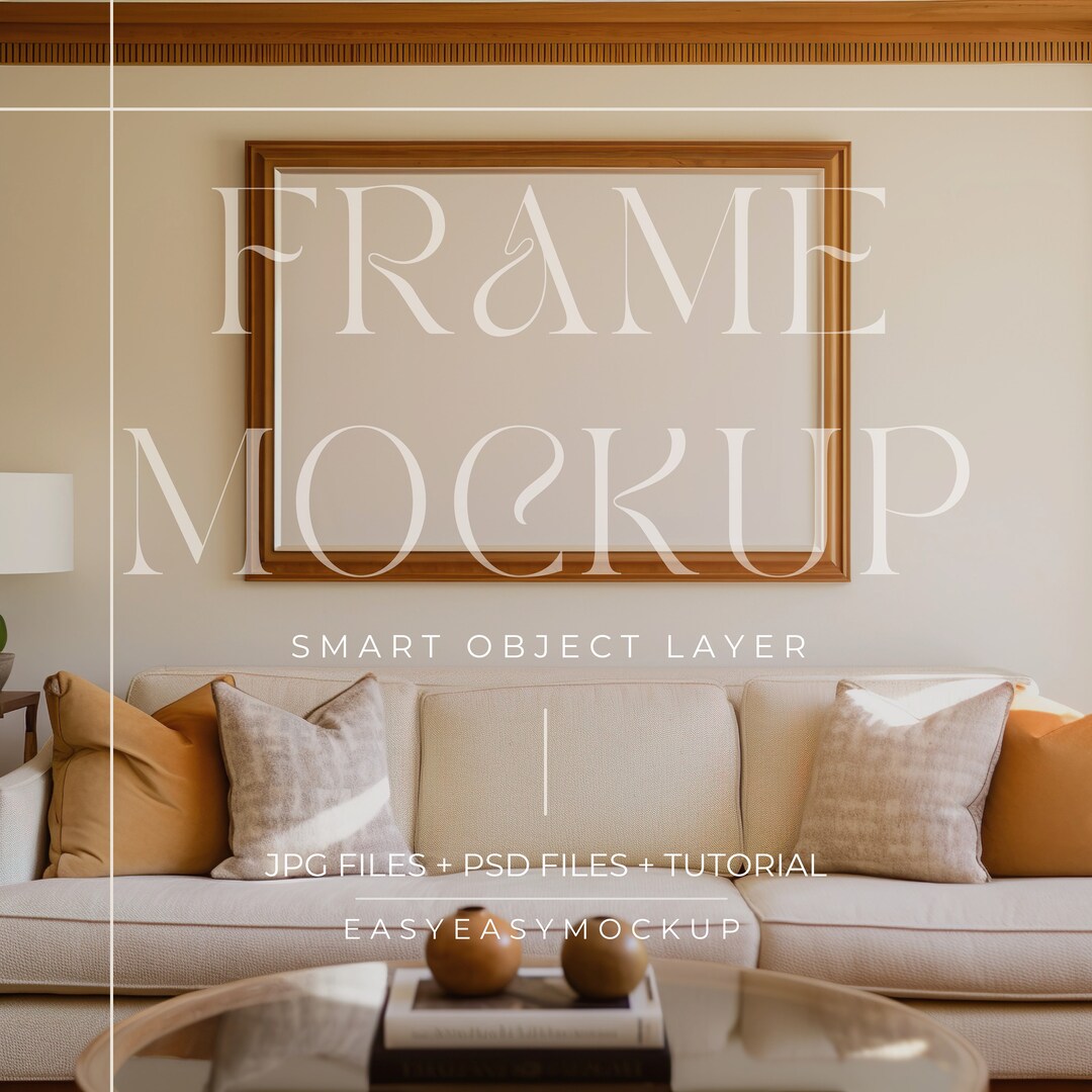 Horizontal Frame Psd, Close up Mockup, Landscape Art Print Mockup ...