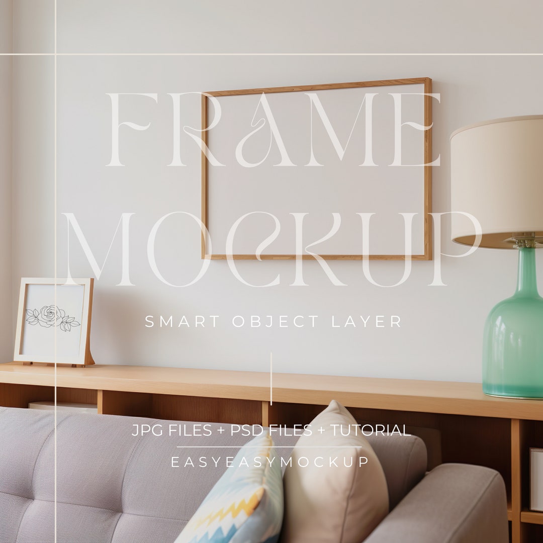 Horizontal Frame Psd, Close up Mockup, Landscape Art Print Mockup ...