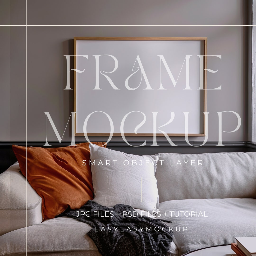 Horizontal Frame Psd, Close up Mockup, Landscape Art Print Mockup ...