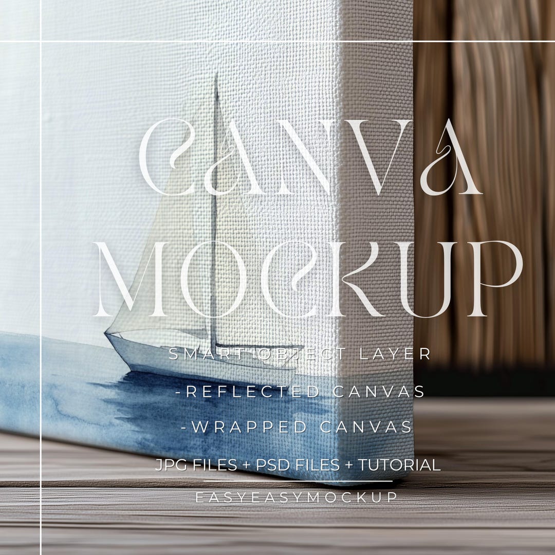 Mockup di tela verticale, Mockup di Photoshop, Mockup di stampa ...