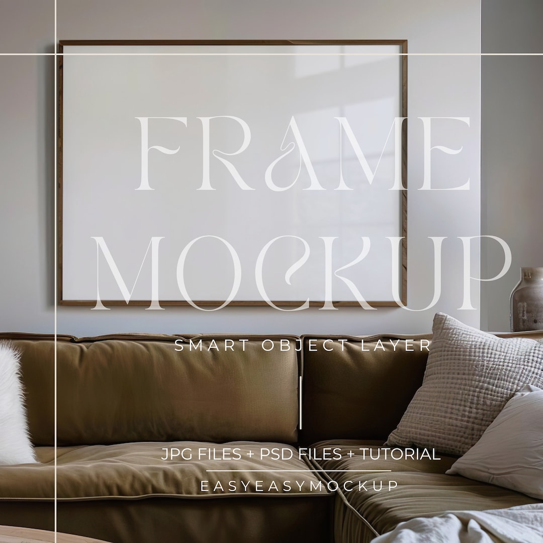 Horizontal Frame Psd, Close up Mockup, Landscape Art Print Mockup ...