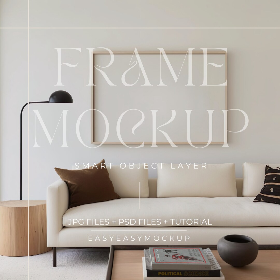 Horizontal Frame Psd, Close up Mockup, Landscape Art Print Mockup ...