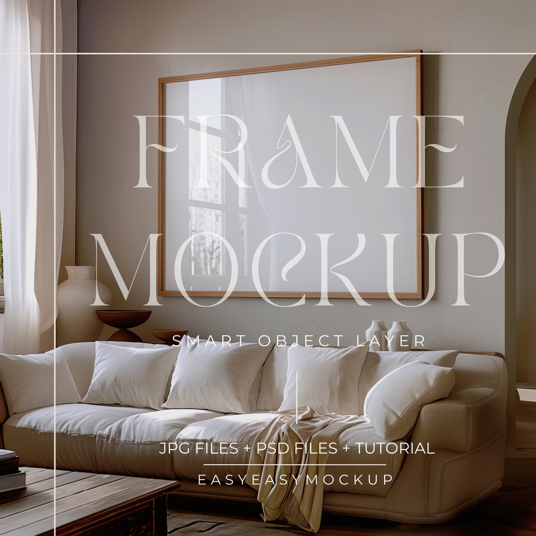 Horizontal Frame Psd, Close up Mockup, Landscape Art Print Mockup ...