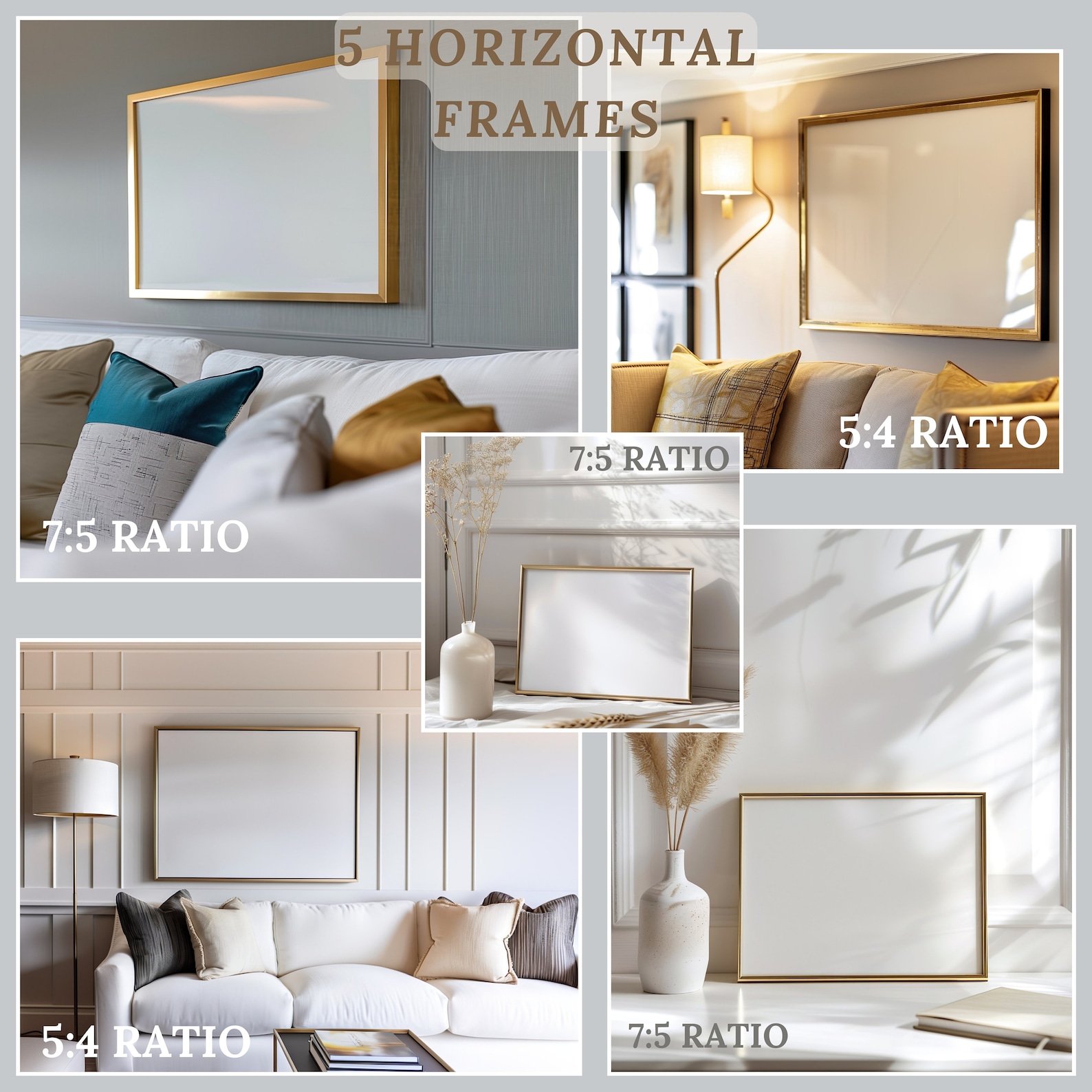 Frames Mockup Bundle Set, Frame Mockup Bundle, 26x PSD Wall Mockup ...