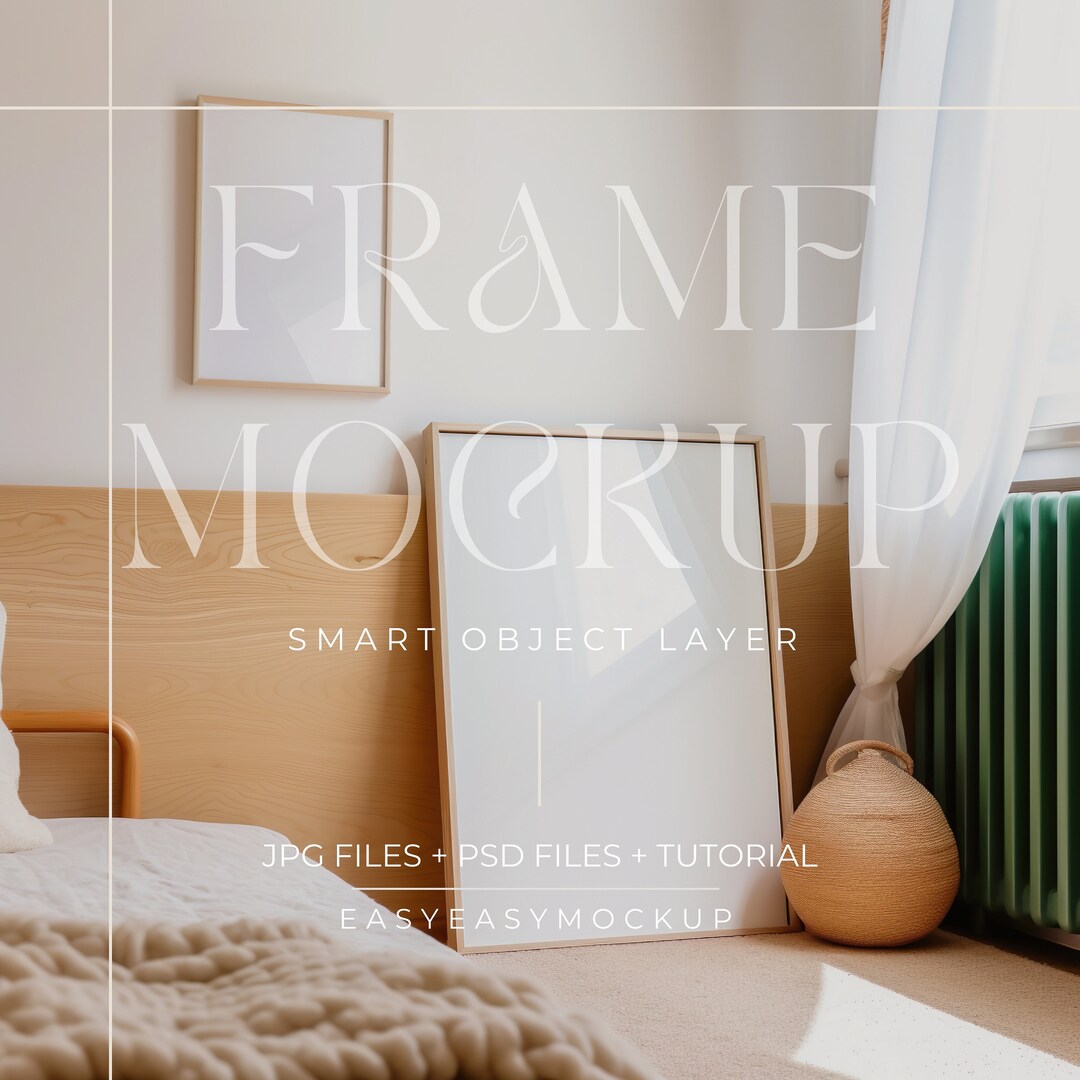 2 Frames Mockup, Vertical Frame Psd, Photo Frame Mockup, Picture Frame ...