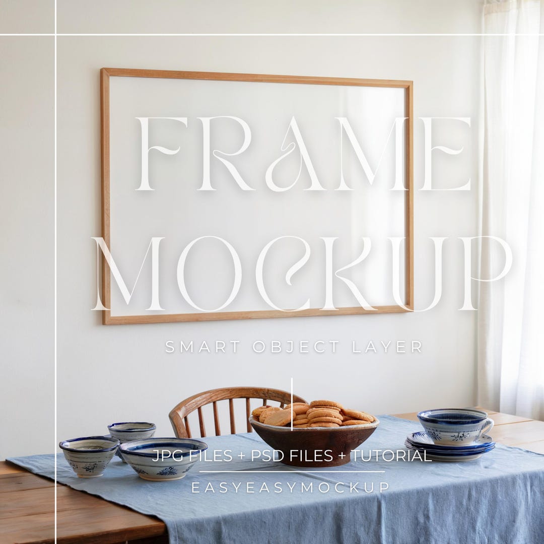 Horizontal Frame Psd, Close up Mockup, Landscape Art Print Mockup ...