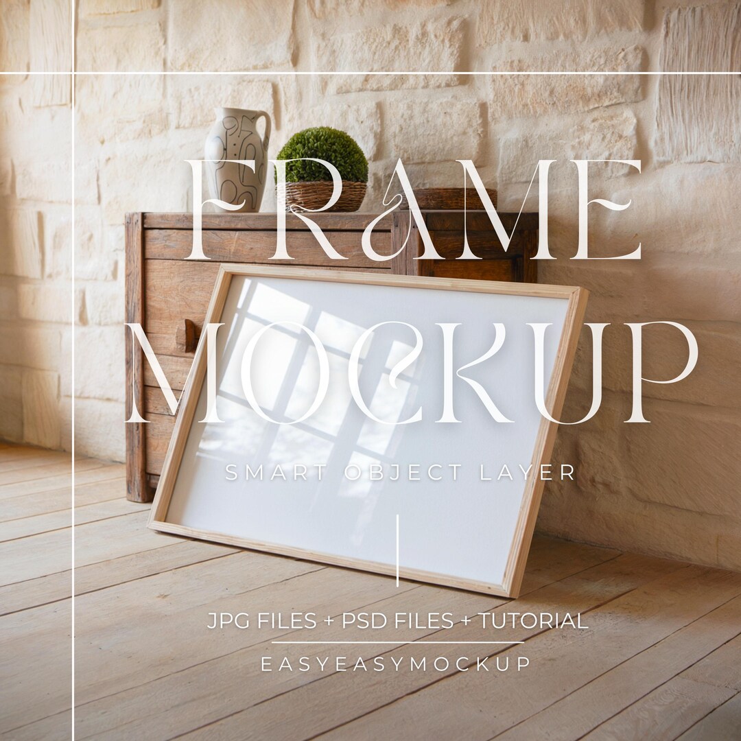 Horizontal Frame Psd, Close up Mockup, Landscape Art Print Mockup ...