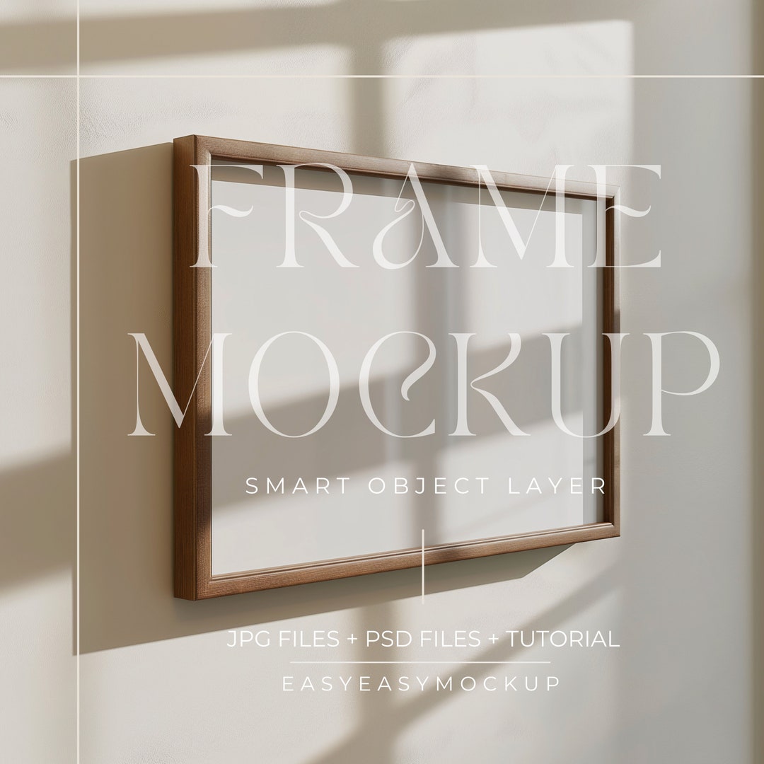 Horizontal Frame Psd, Close up Mockup, Landscape Art Print Mockup ...