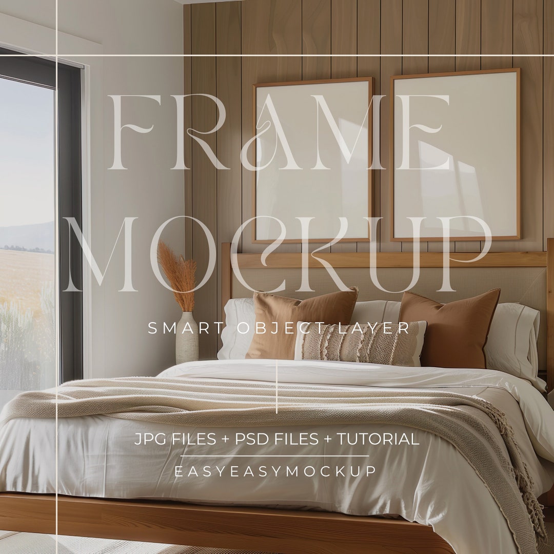 2 Frames Mockup, Vertical Frame Psd, Photo Frame Mockup, Picture Frame ...