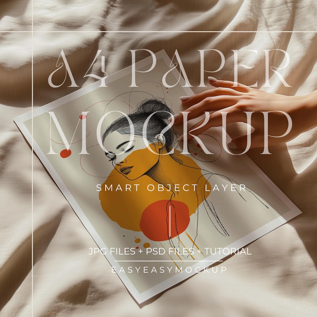 Sheet Paper Mockup, 5x7 Flat Lay Mock Up, Poster Mock Up, A4 Paper Mock ...