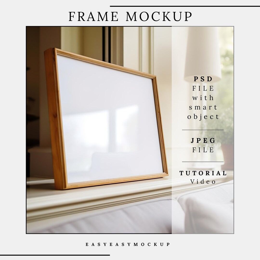 Horizontal Frame Psd, Interior Frame Mockup, Landscape Art Print Mockup ...
