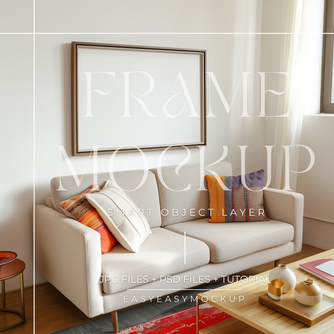 Horizontal Frame Psd, Close up Mockup, Landscape Art Print Mockup ...