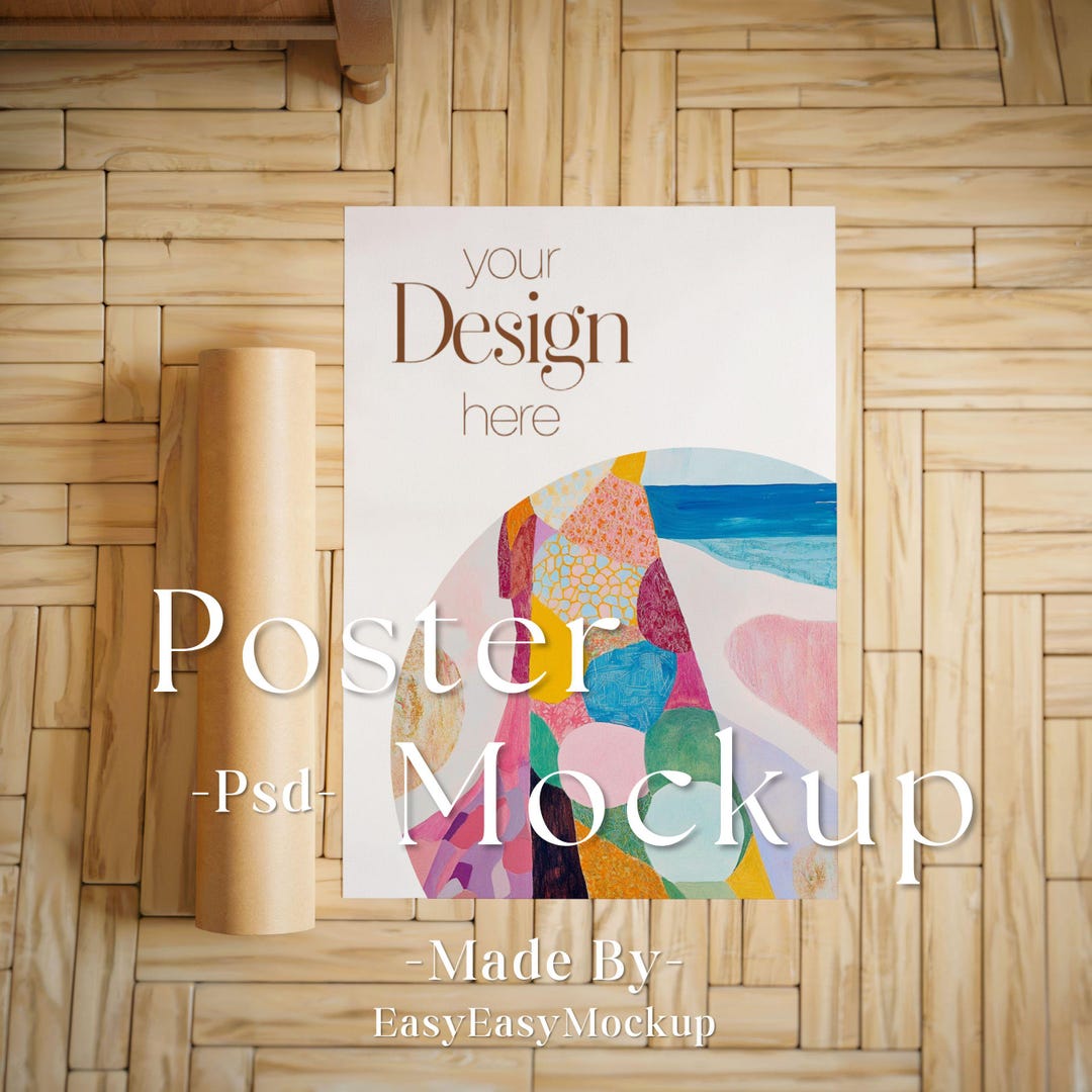 A4 Paper Mockup 5x7 Flat Lay | Realistic White Poster and Card for Art ...