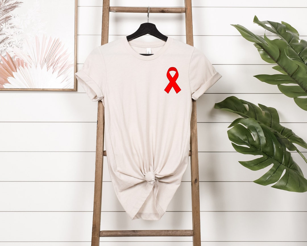 Red Ribbon Shirt, Aids Red Ribbon Shirt, Aids Awareness Shirt, Aids ...
