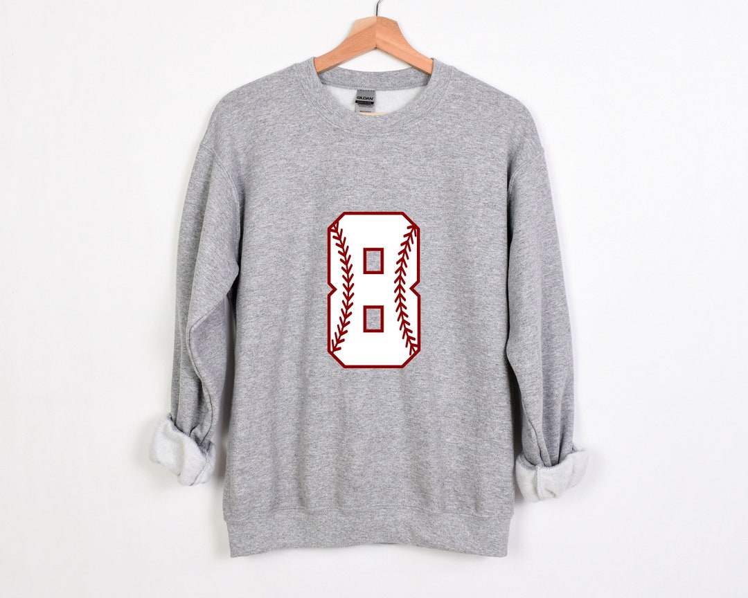 Custom Baseball Numbers Sweatshirt, Birthday Baseball Sweatshirt ...