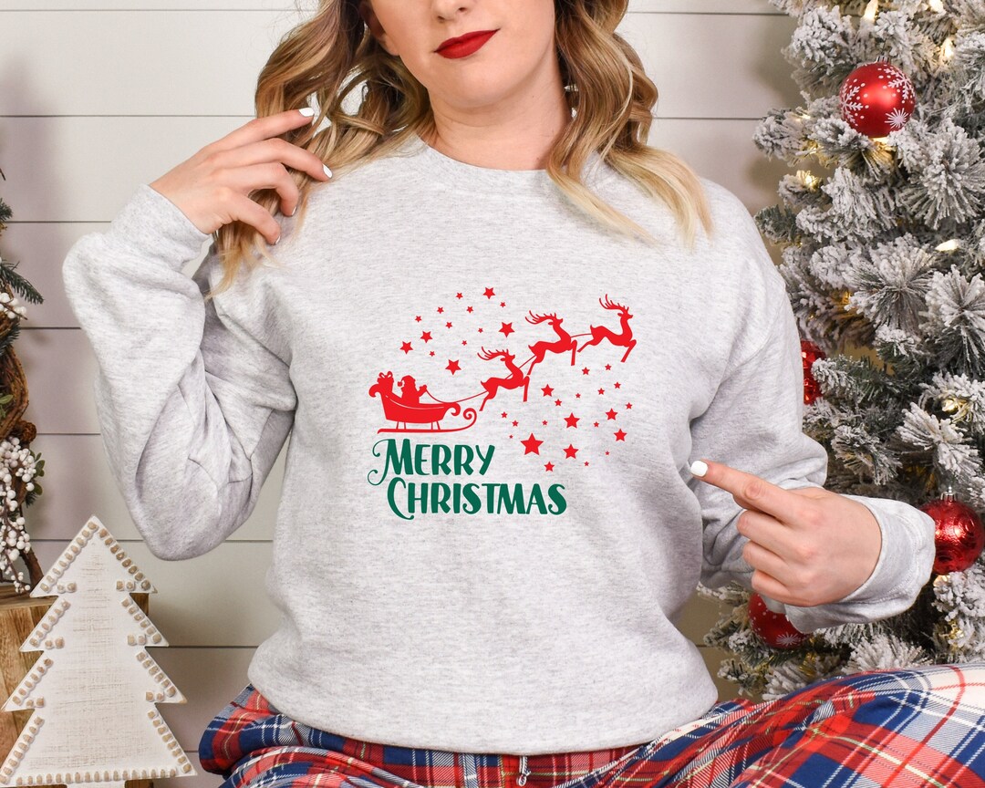 Merry Christmas Sweatshirt, Family Christmas Sweatshirt, Matching ...