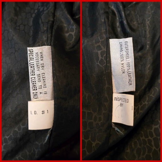 Vintage Snake Print Leather Jacket Size Medium by Cay… - Gem