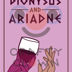 Dionysus and Ariadne Greek Mythology Poster - Etsy