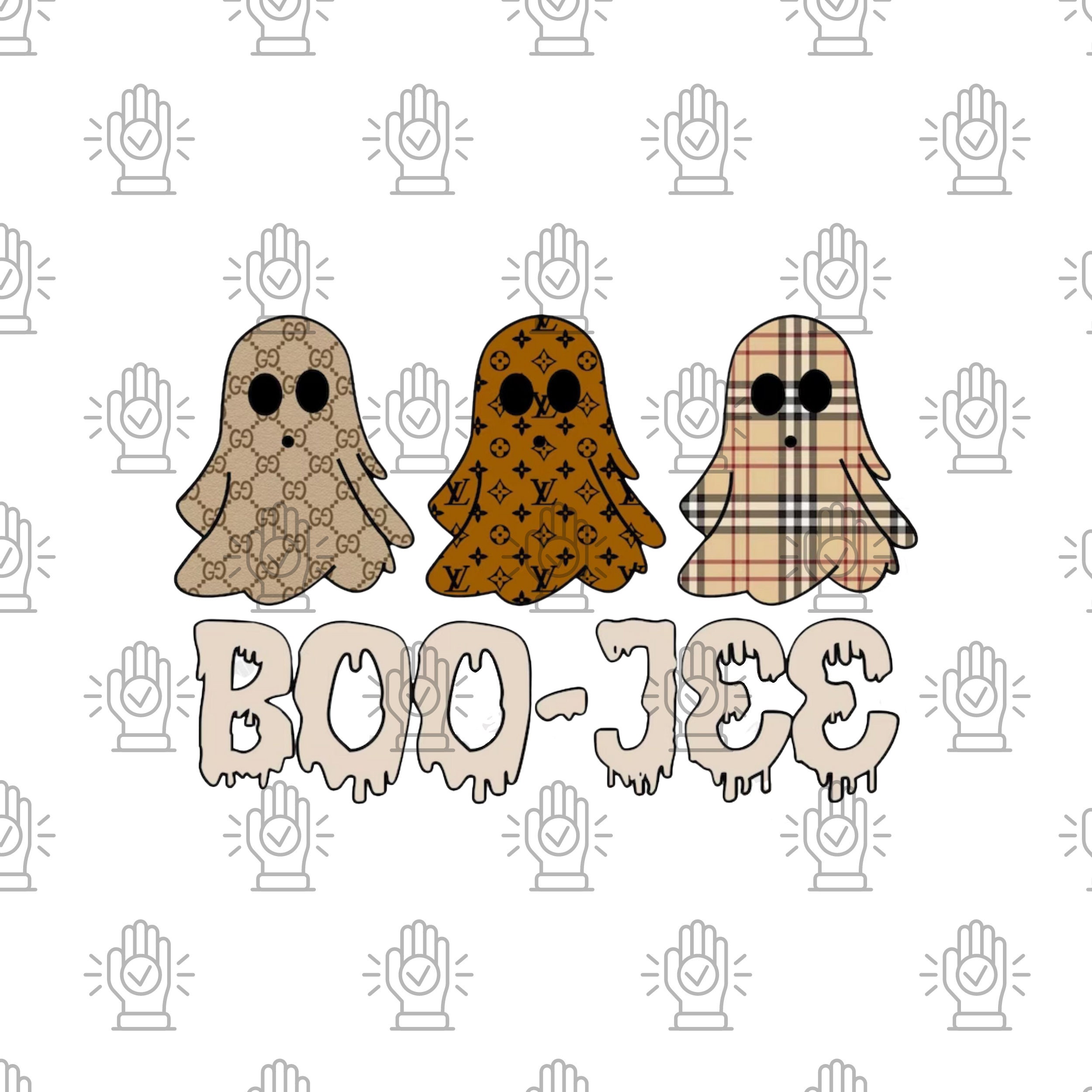Boujee BOO-JEE PNG Fall and Halloween Design Checkered , Sublimation ...