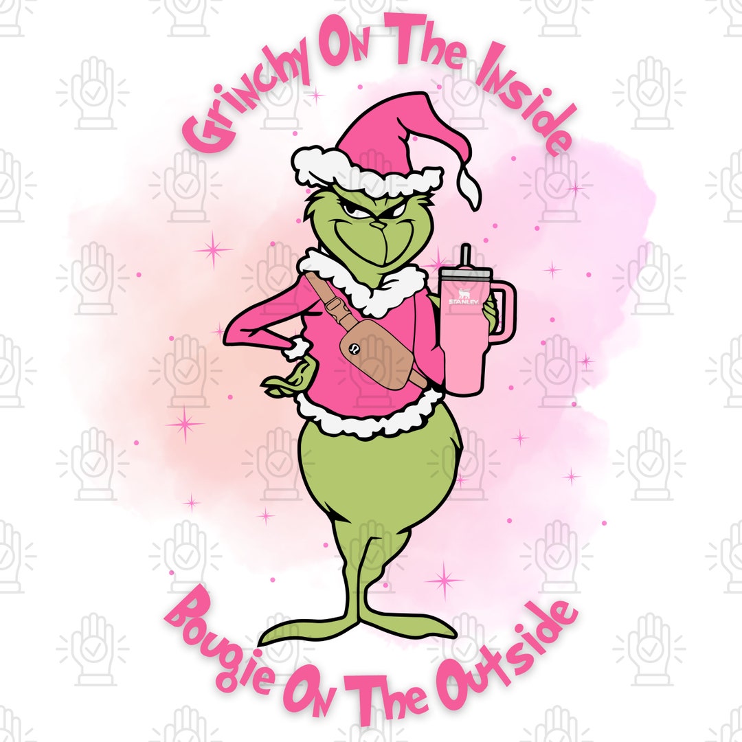 Pink Bougie Grinch Pink PNG Svg Grinch Pink Bougie Preppy - Etsy Australia