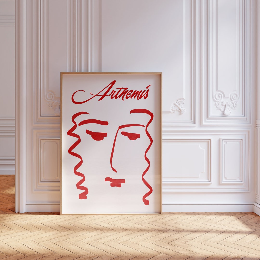 Chic Face Abstract Poster, Female Aesthetic Wall Art, Printable Trendy ...