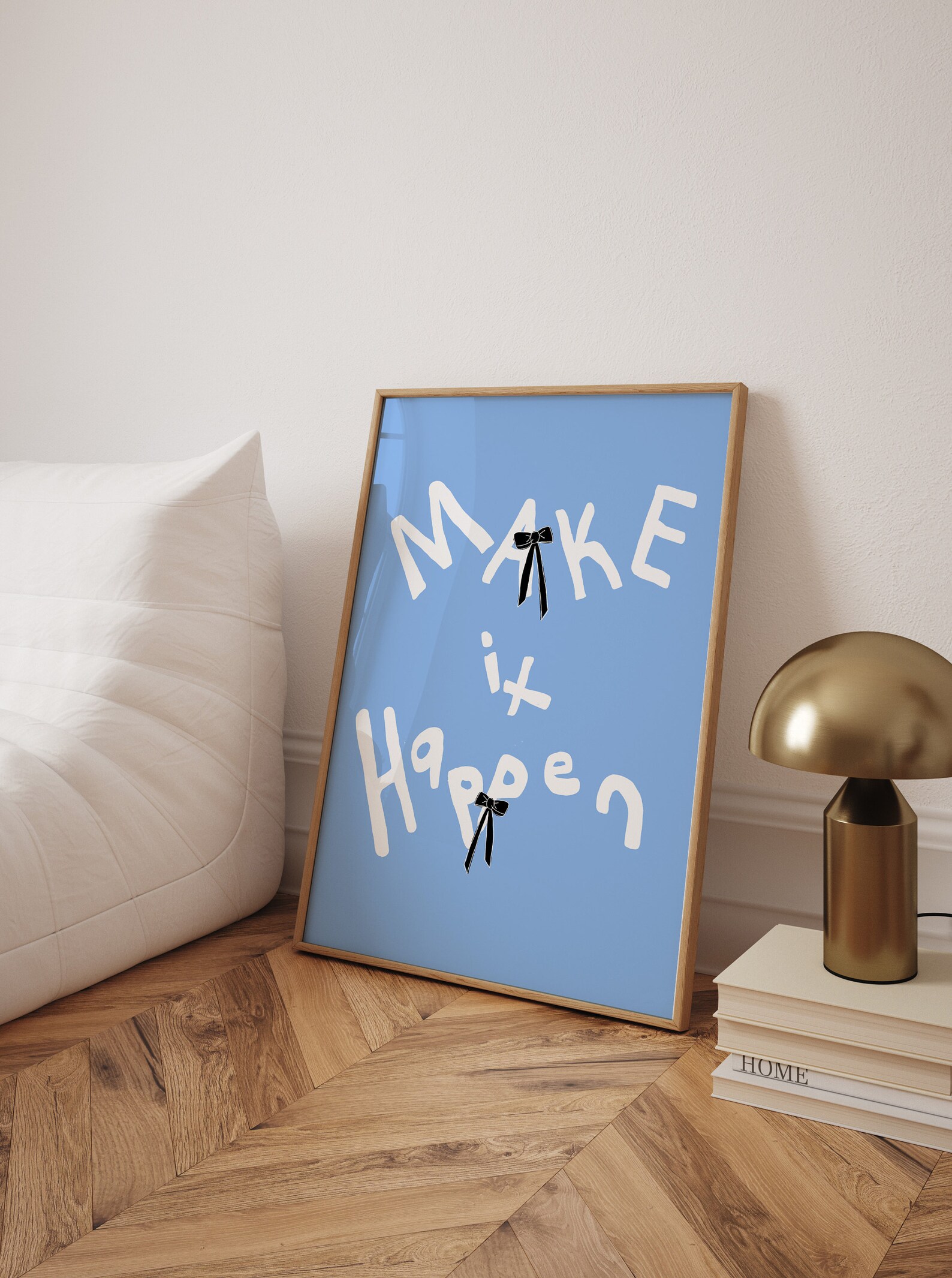 Coquette Inspirational Quote Poster, Cute Bow Inspirational Art, Trendy ...