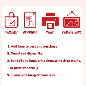 Red Modern Fashion Wall Art, Trendy Red Digital Art, Red Wall Art ...