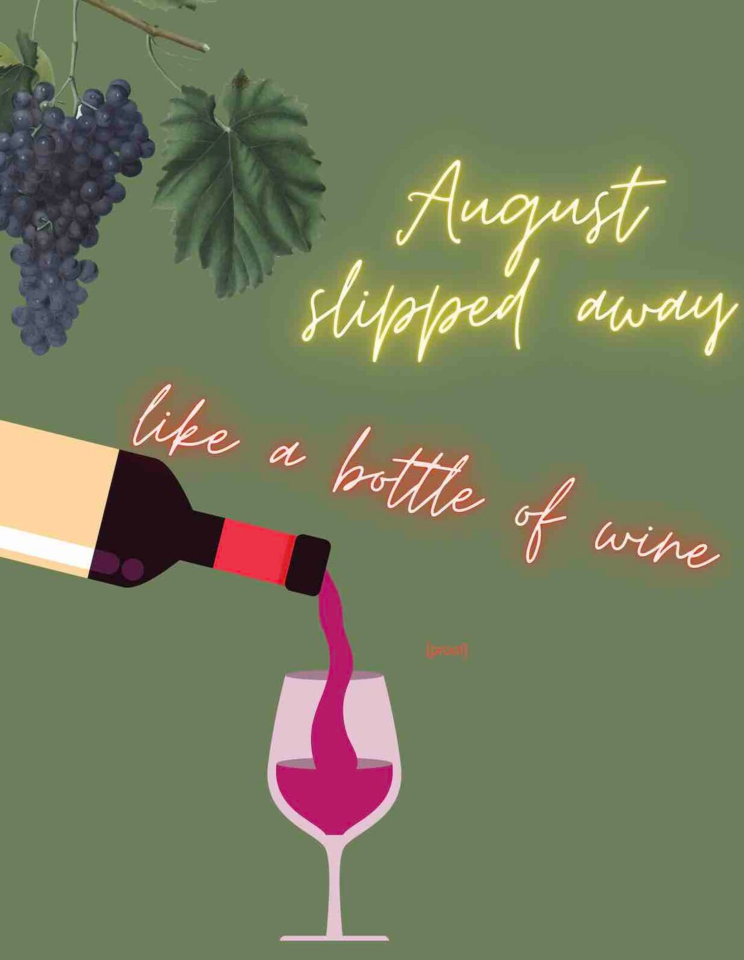 August Slipped Away Poster Etsy august-slipped-away-poster-etsy